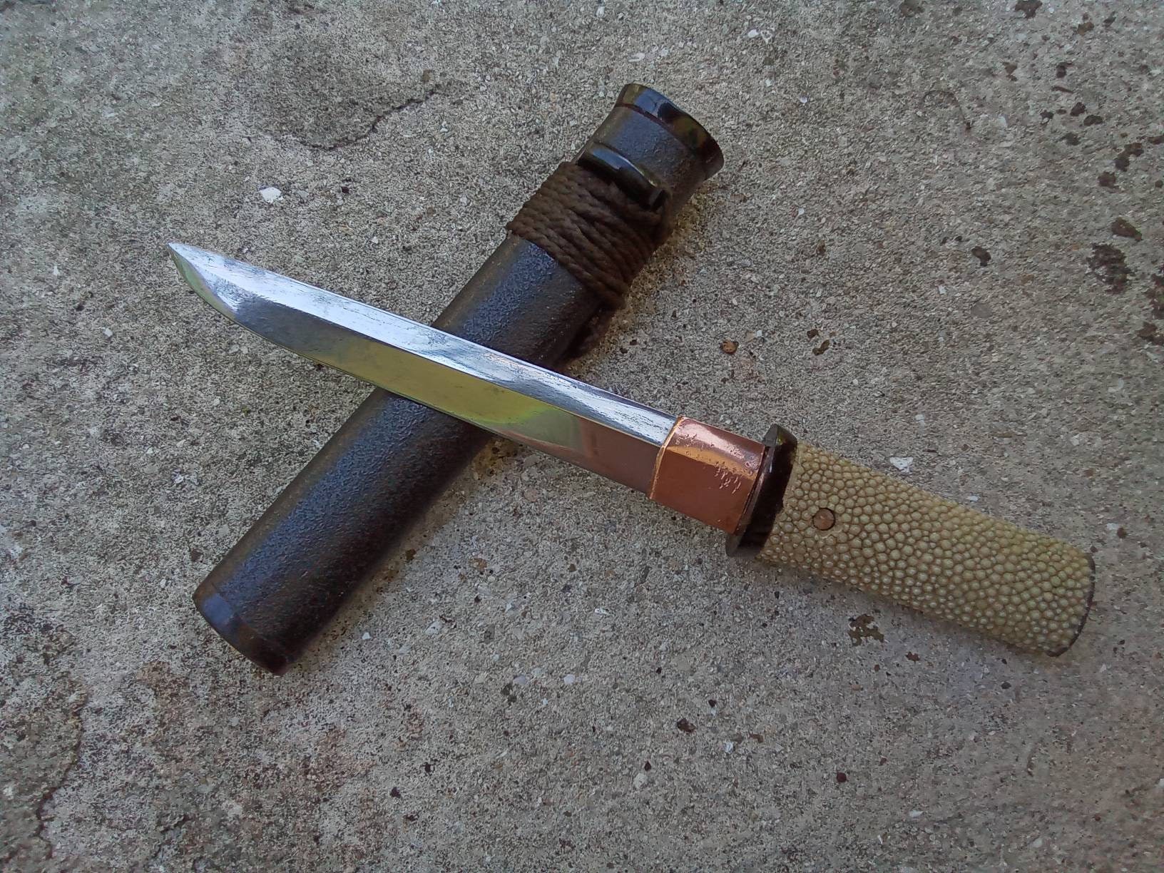 Edo Era Tanto Antique Aikuchi Japanese Knife Samurai Tanto in Old ...