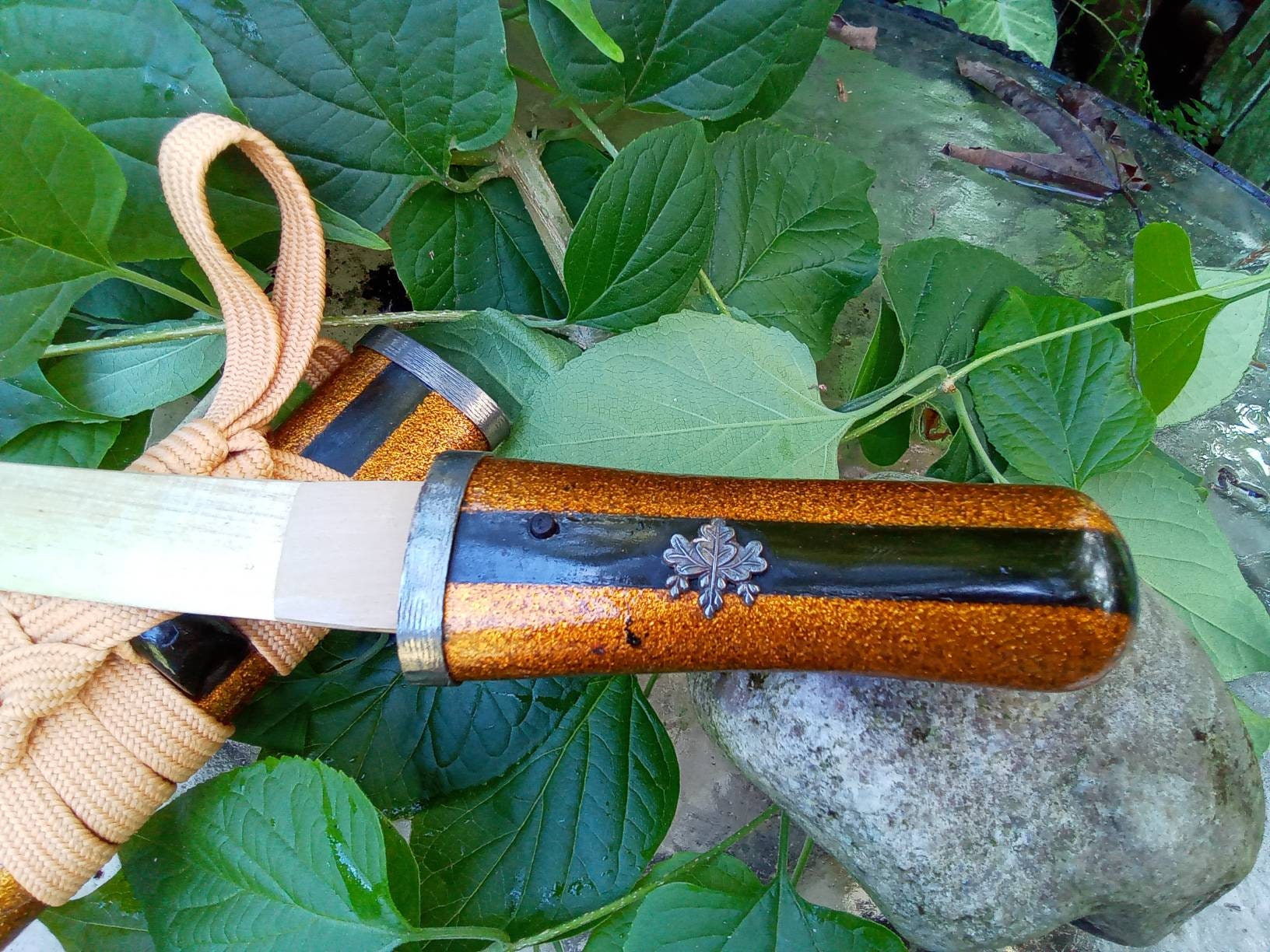 Antique Kin-urushinuri Aikuchi Tanto: Edo Period Japanese Sword ...