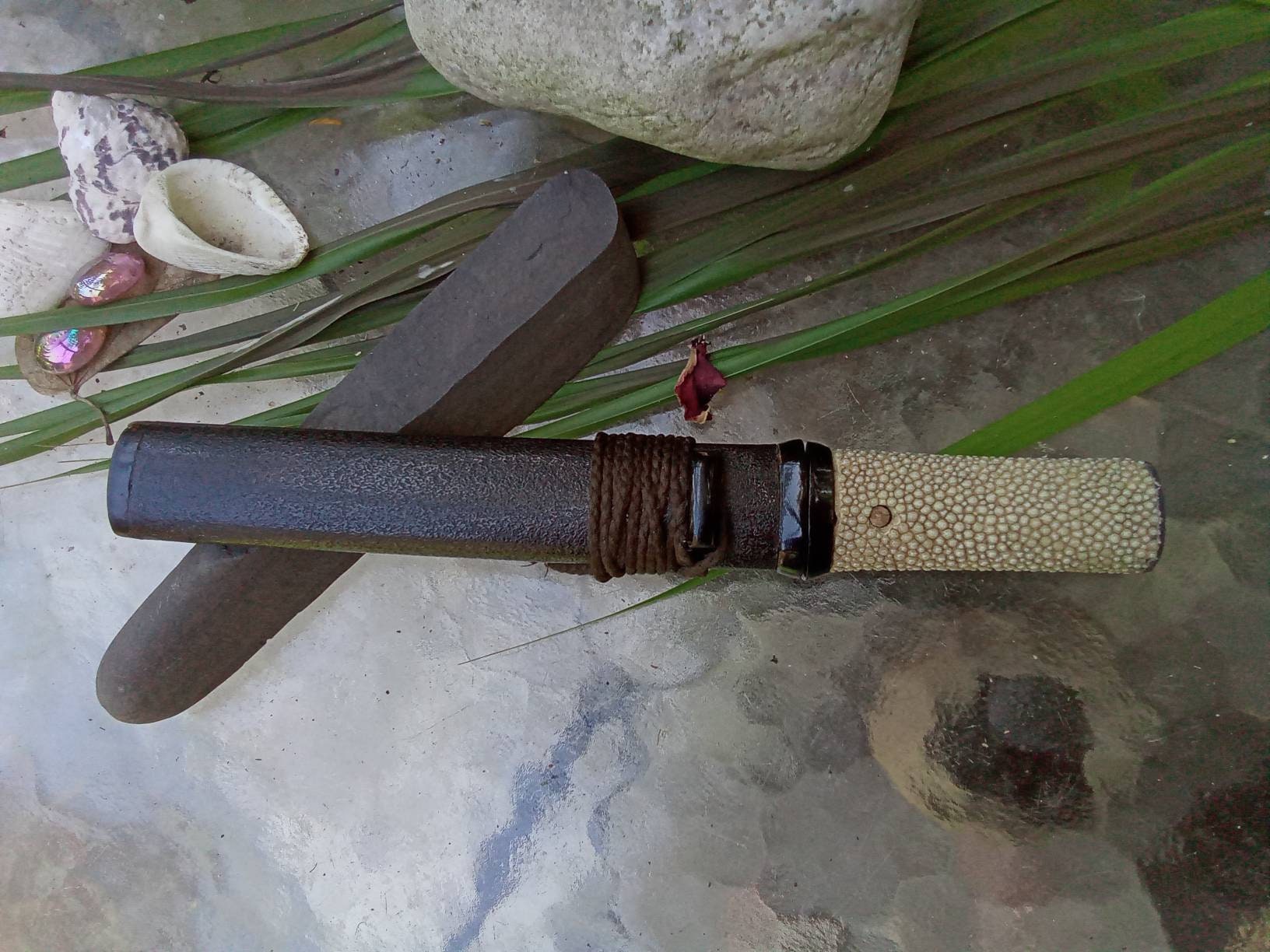 Edo Era Tanto Antique Aikuchi Japanese Knife Samurai Tanto in Old ...