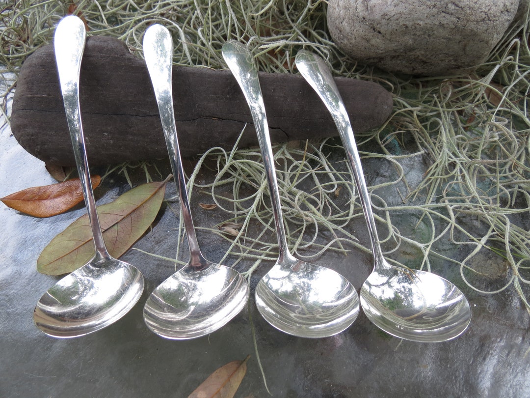 Sauce Ladles Set of Four Sterling Silver Ladles Small Serving Pieces ...