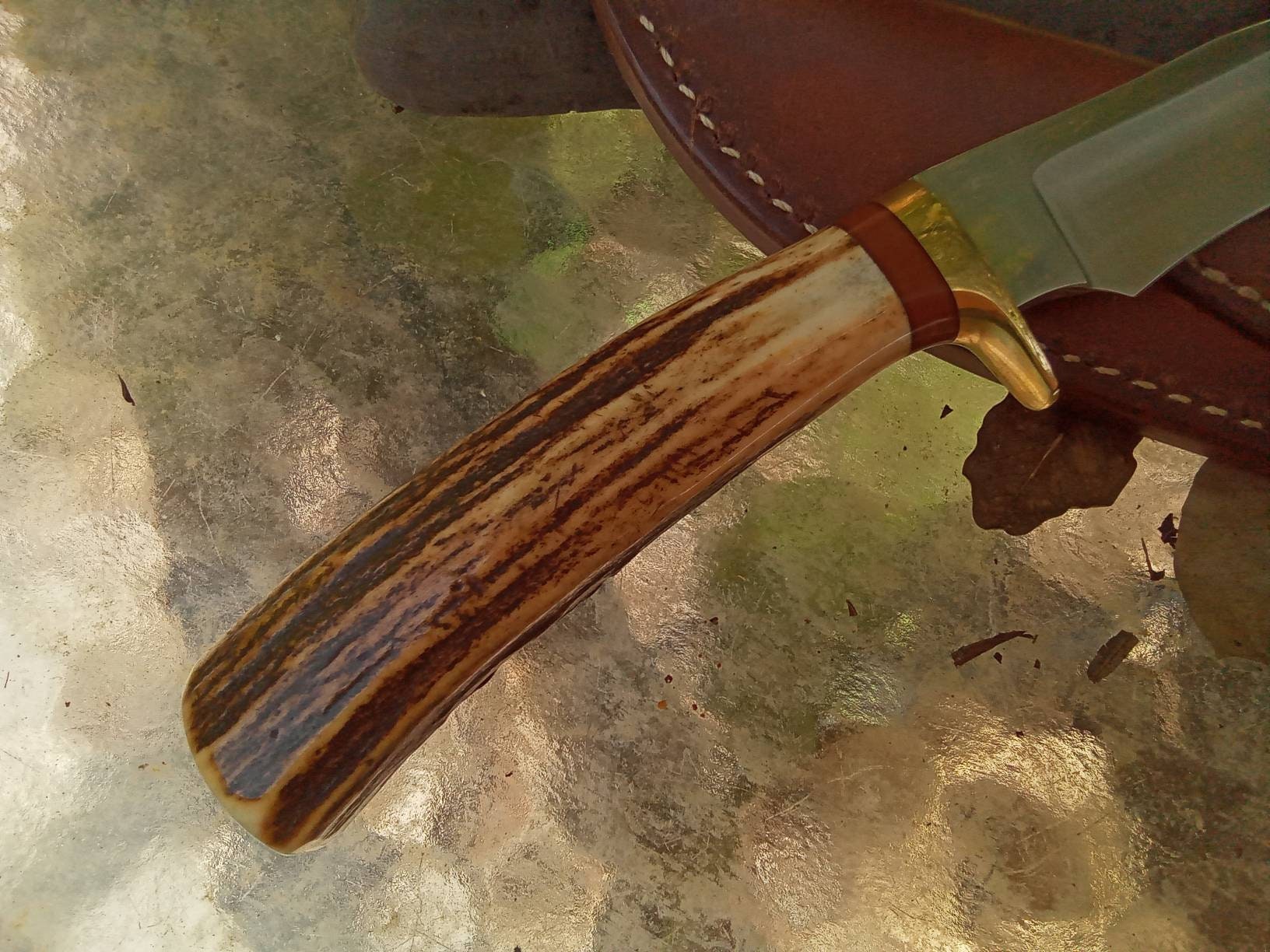 Stag Handle Hunting Knife - Gordon Romeis - Fantastic Custom Fixed ...