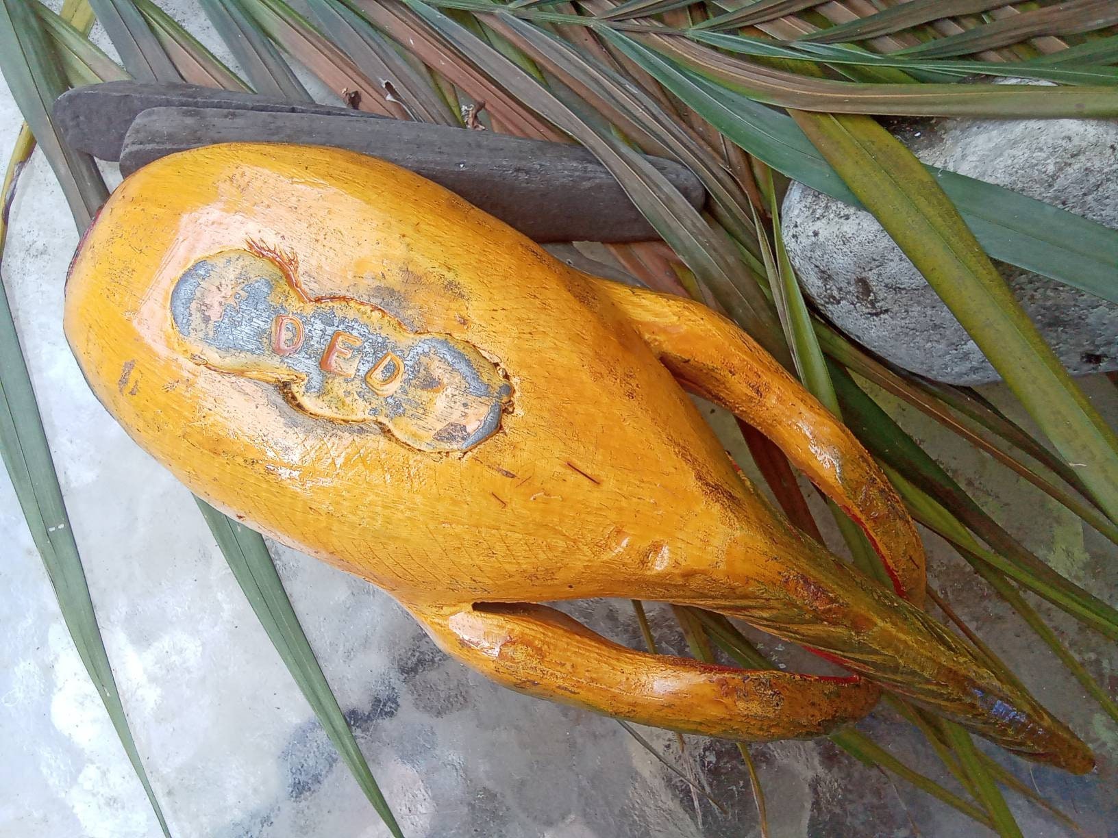Duluth Ice Fishing Decoy Scarce Carved Frog Lure David Perkins ...