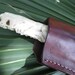 Stag Handled Damascus Knife Gordon Romeis Custom Knife Fantastic Carved ...