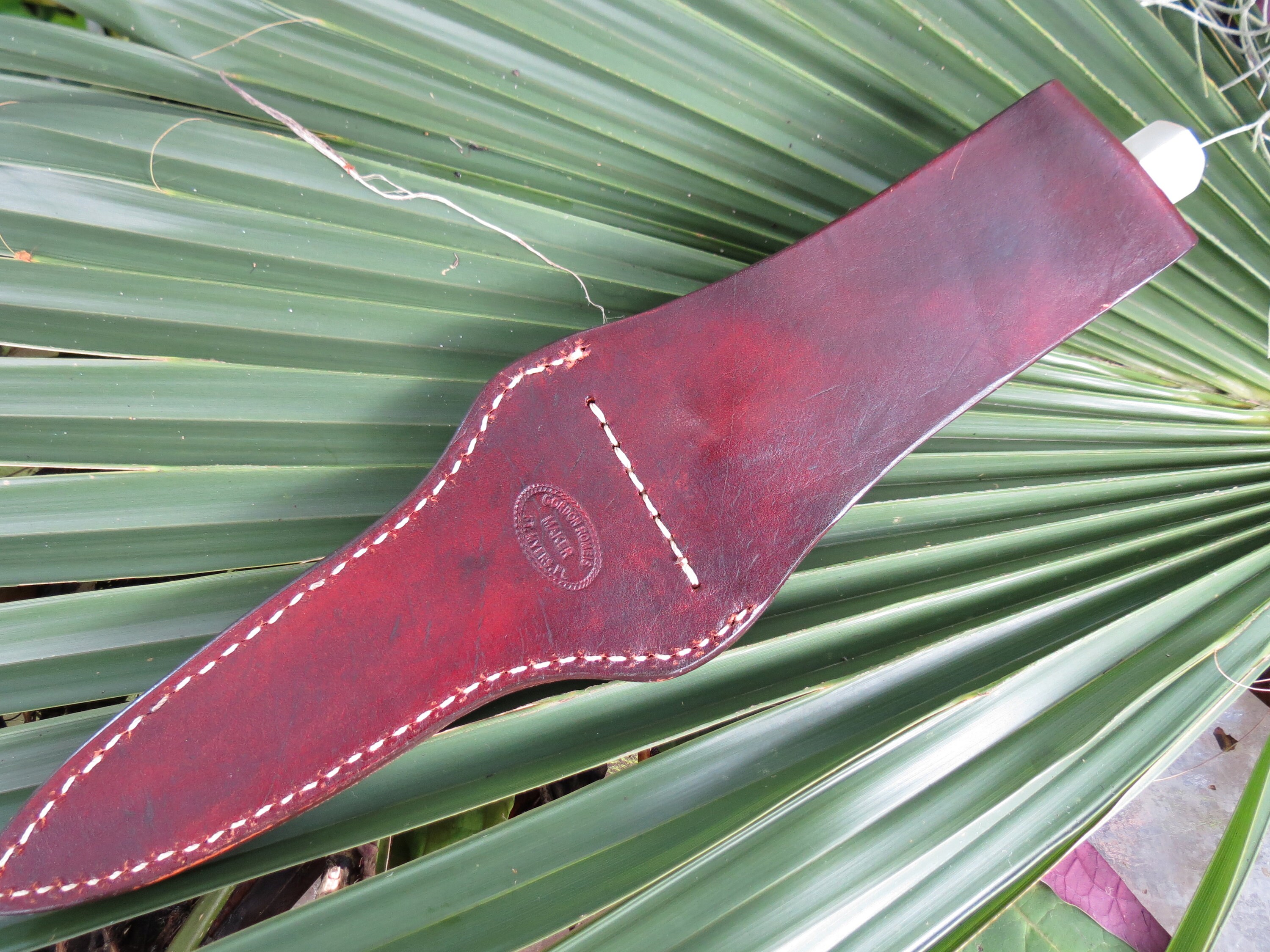 Mother of Pearl Handled Damascus Knife Guild Member Gordon Romeis ...