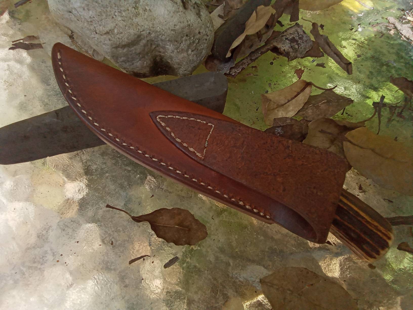 Stag Handle Hunting Knife Gordon Romeis Fantastic Custom Fixed Blade ...