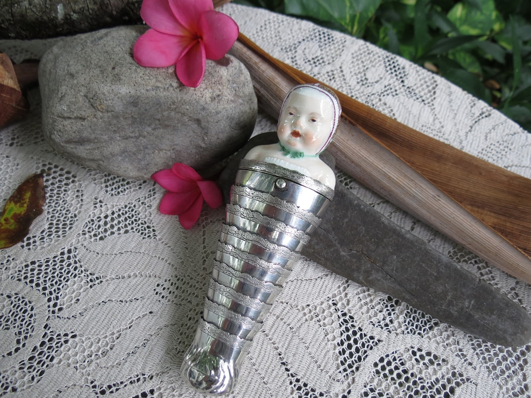 18th Century Silver Etui With Implements: Antique Bodkin Case - Etsy