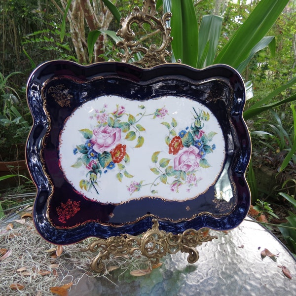 Cobalt Blue Vanity Tray - Etsy