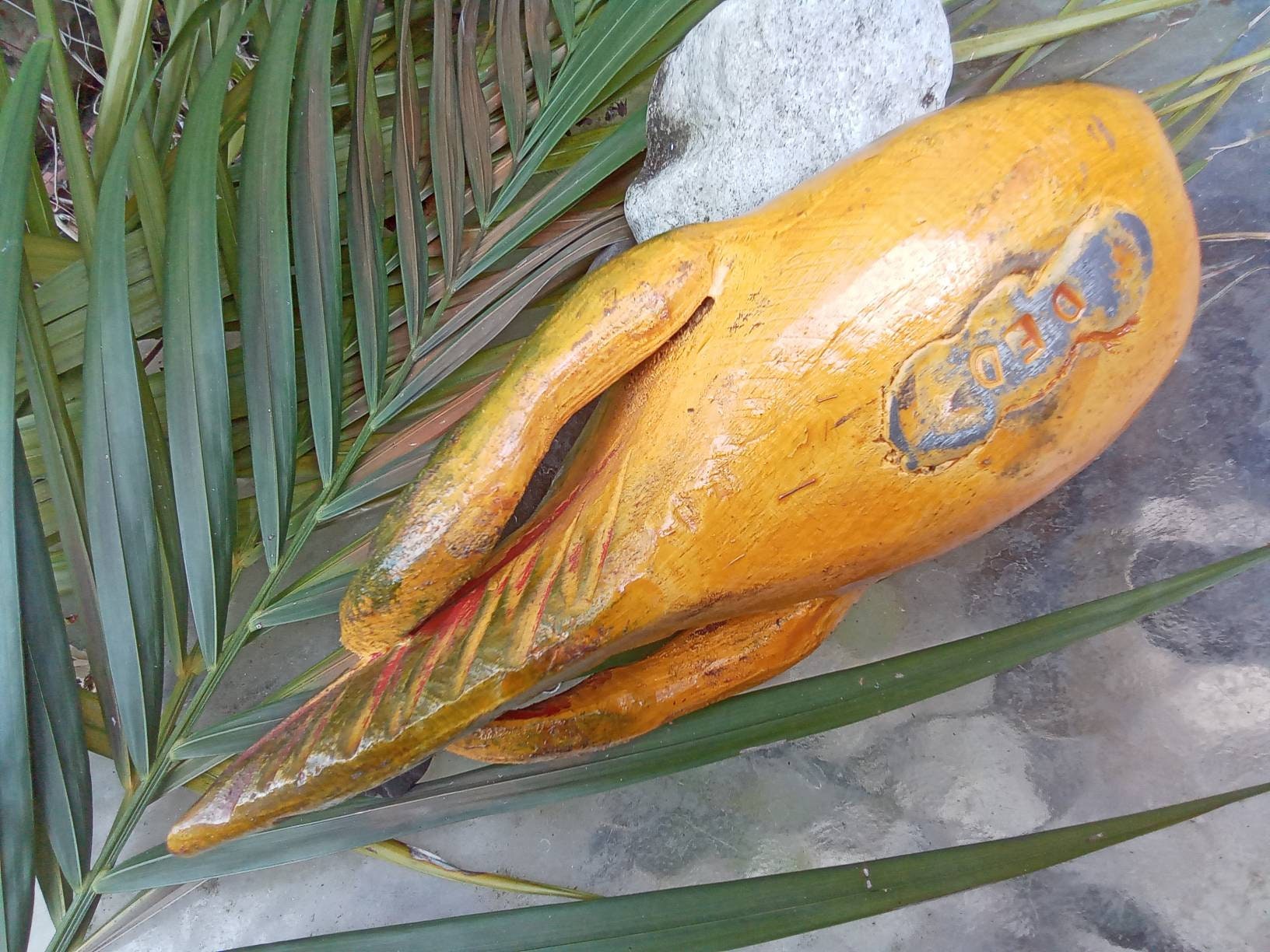 Duluth Ice Fishing Decoy Scarce Carved Frog Lure David Perkins ...