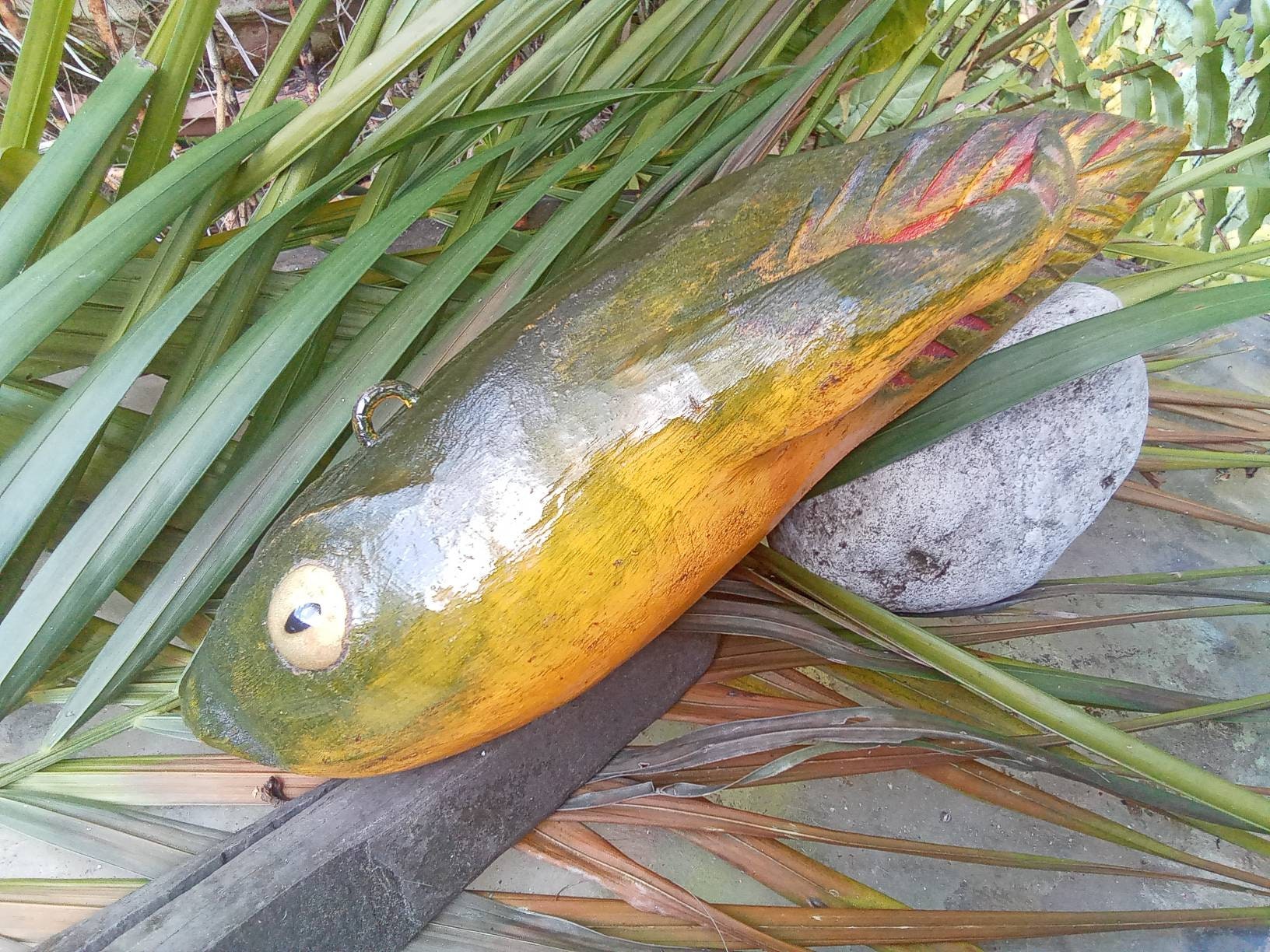 Duluth Ice Fishing Decoy Scarce Carved Frog Lure David Perkins ...