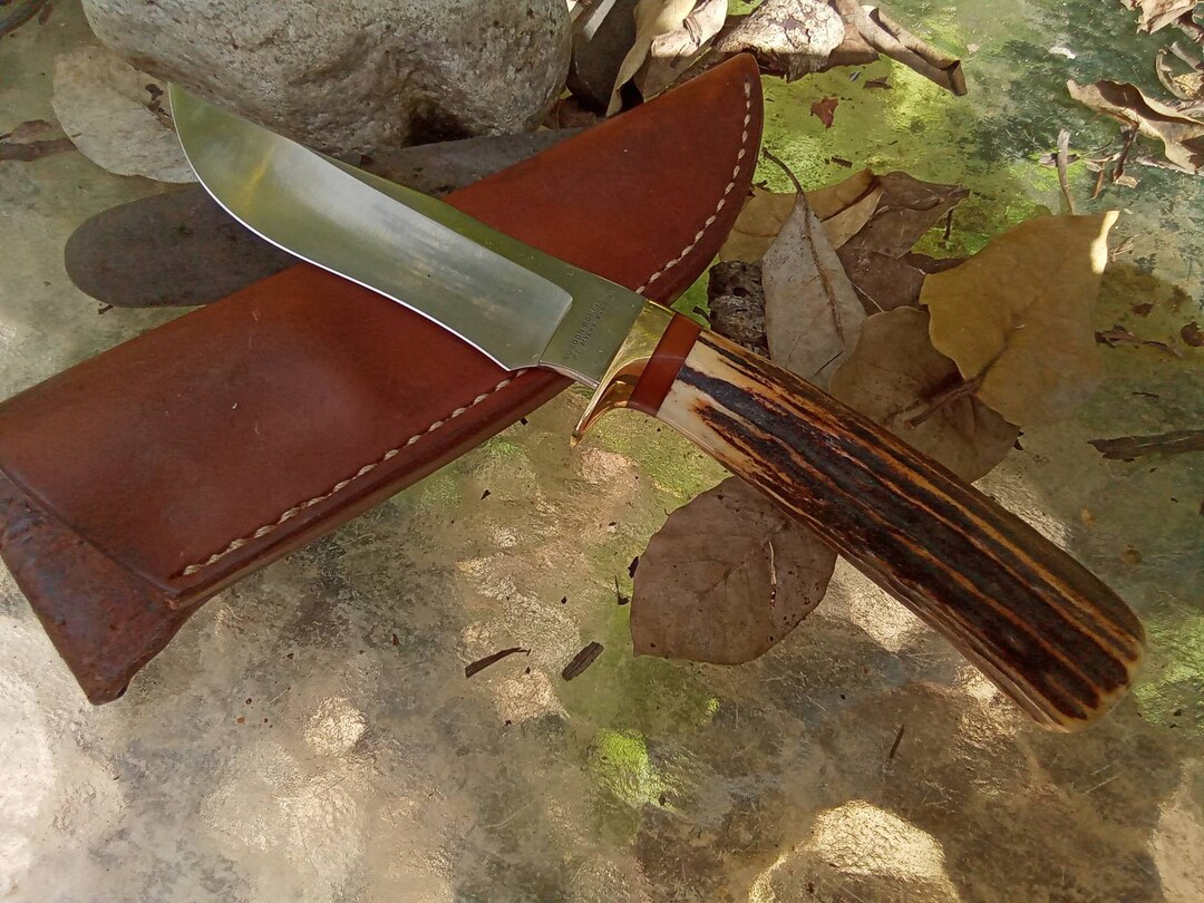 Stag Handle Hunting Knife - Gordon Romeis - Fantastic Custom Fixed ...