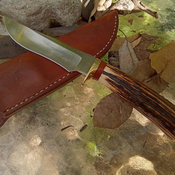 Stag Handle Hunting Knives - Etsy