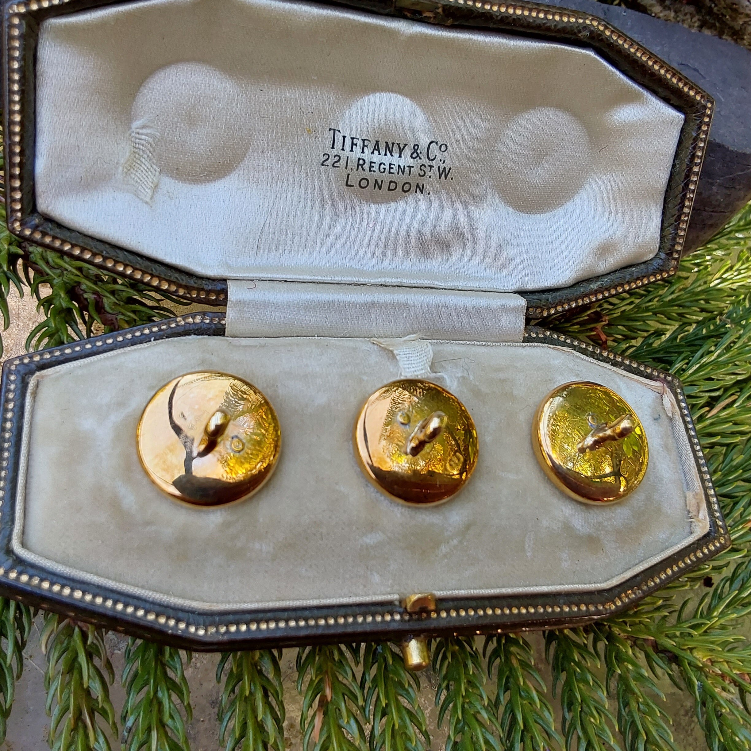 Antique 18K Gold Mother of Pearl Buttons - Tiffany, Set of 3 - Etsy