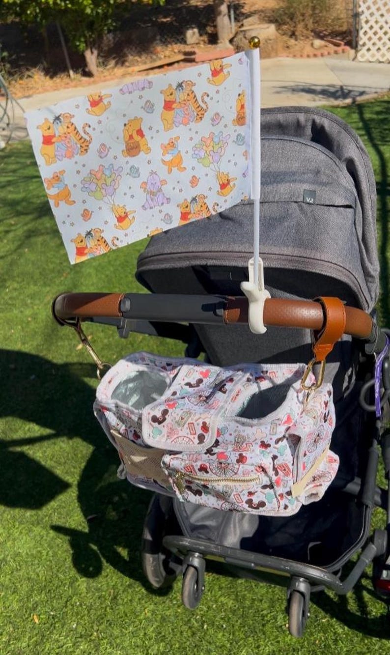 Mini Flag With Clip | Silly Bear Theme Park | Stroller Flag SINGLE ...