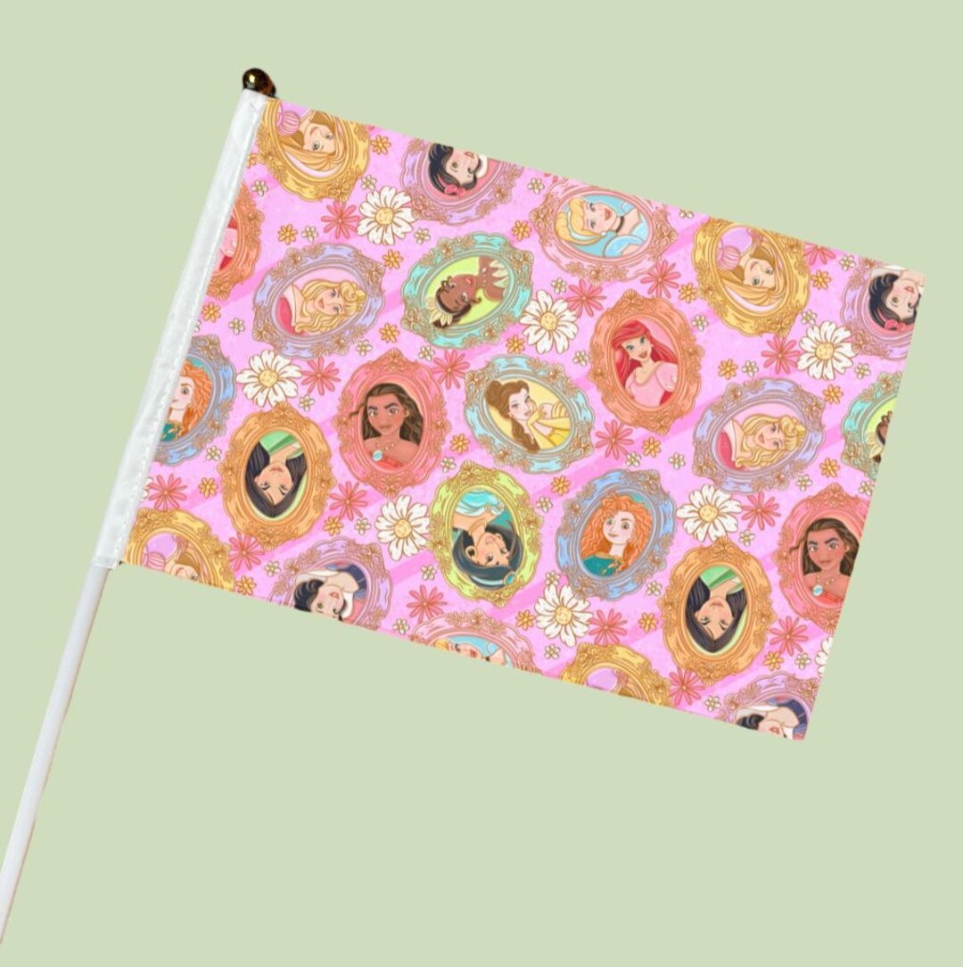 Mini Stroller Flag With Clip | Princess | Theme Park Stroller SINGLE ...