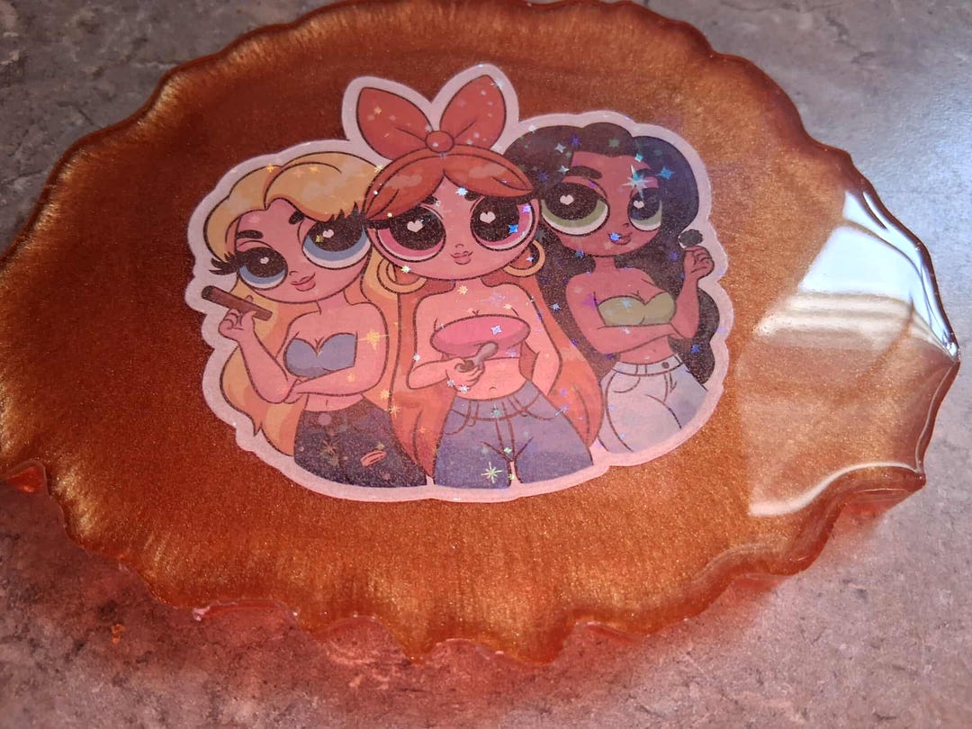 PUFF GIRLS COASTERS - Etsy