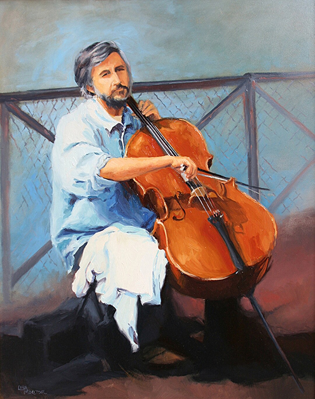 Cello Painting, Cello Print, Cello Player Art, Musician Painting ...