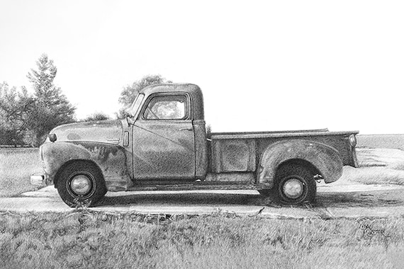 Chevy Truck Drawings In Pencil
