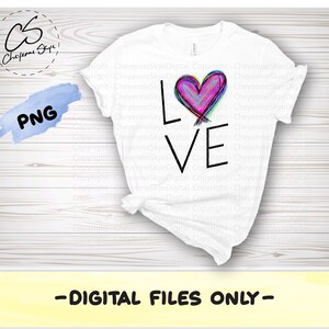 Valentines Day Heart Love .png Sublimation Dtf Transfer Clipart File ...