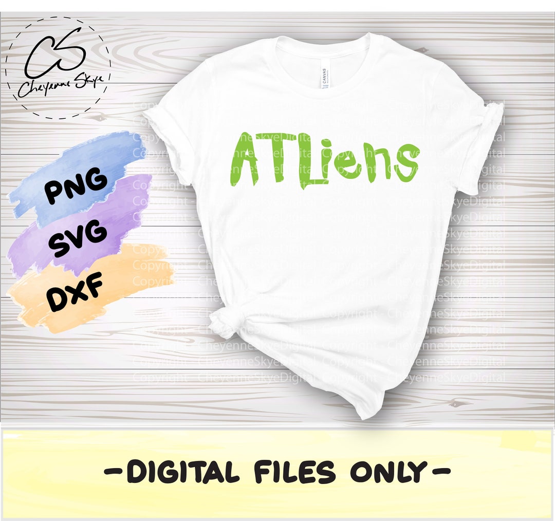 Atliens Png, Svg, Dxf Baseball Atlanta Jersey Green - Etsy