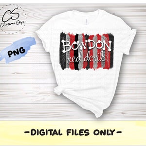 Bowdon Red Devil Fan Gear .png Clipart Sublimation DTF Printer Transfer ...