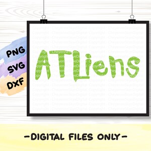 Atliens Png, Svg, Dxf Baseball Atlanta Jersey Green - Etsy
