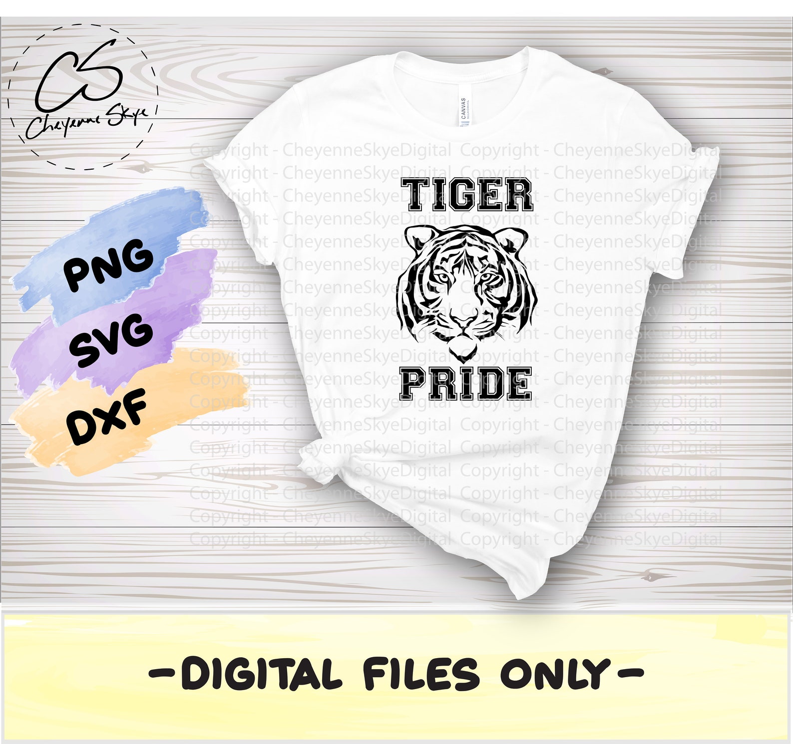 Tiger Pride SVG PNG and DXF Cut And/or Clipart Files Cricut - Etsy