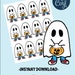 Cute Ghost Gift Tag for Halloween Printable Instant Digital Download ...