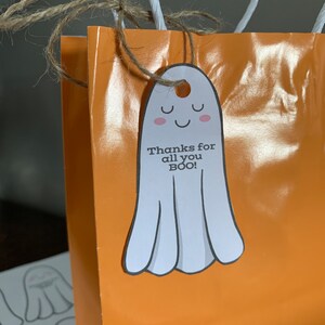 Thanks for All You BOO Cute Ghost Gift Tag for Halloween Printable ...
