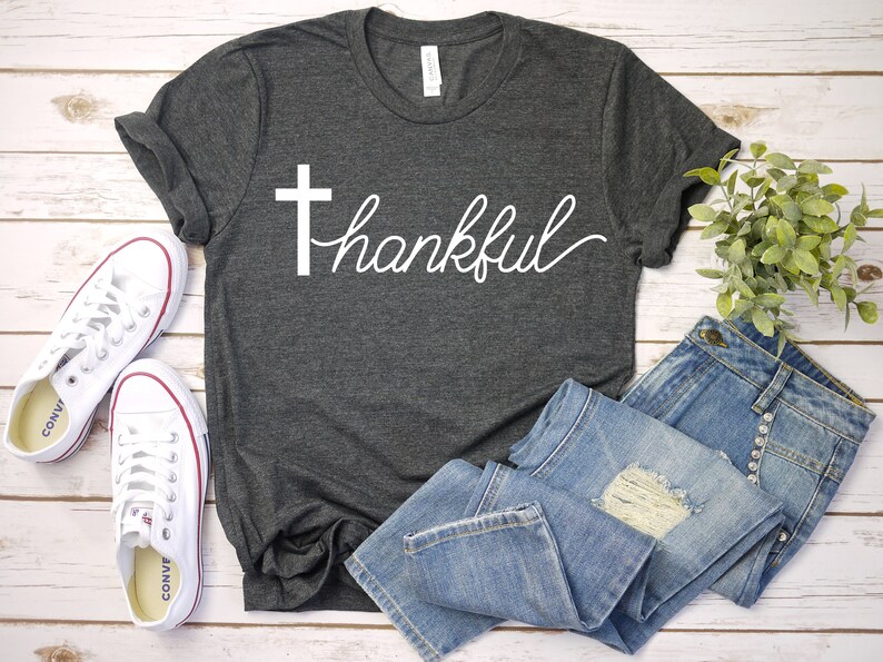 Thankful Cross Christian Thanksgiving SVG PNG and DXF Cut - Etsy