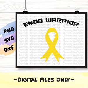 Endometriosis Endo Awareness Warrior Svg Png and Dxf - Etsy