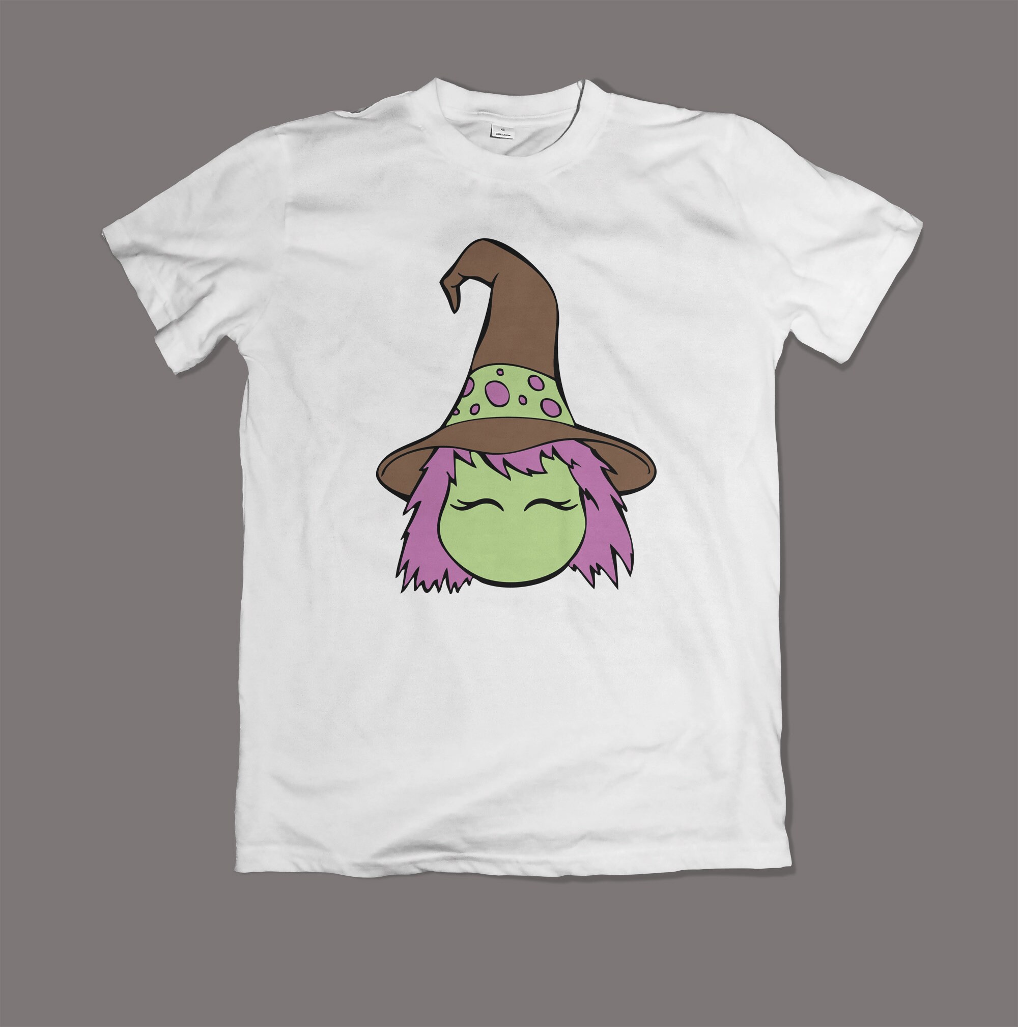 Cute Witch Head SVG PNG and .DXF Cut And/or Clipart Files - Etsy