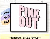 Light Pink Out Svg Png Dxf for Cricut Sublimation Silhouette - Etsy