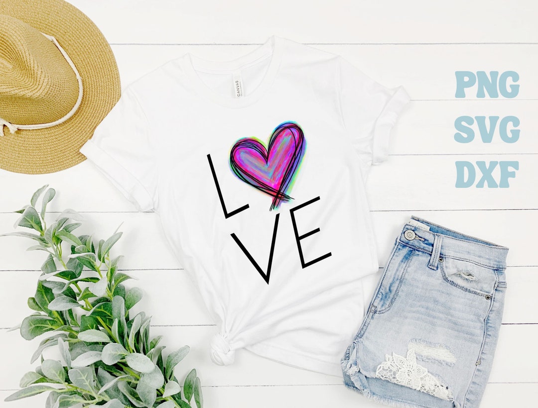 Valentines Day Heart Love .png Sublimation Dtf Transfer Clipart File ...