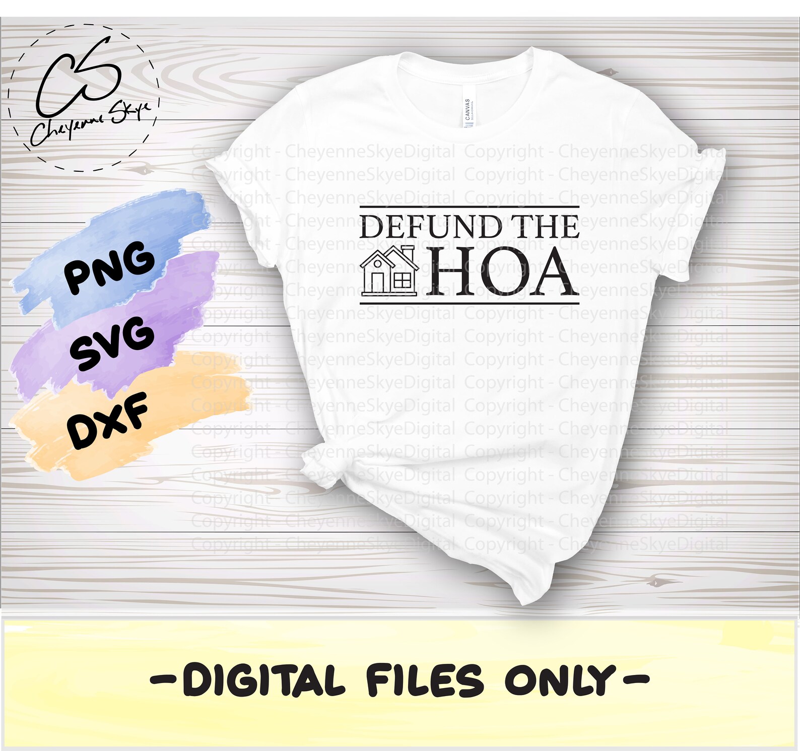 Defund the HOA .svg .png and .dxf Cut And/or Clipart Files - Etsy