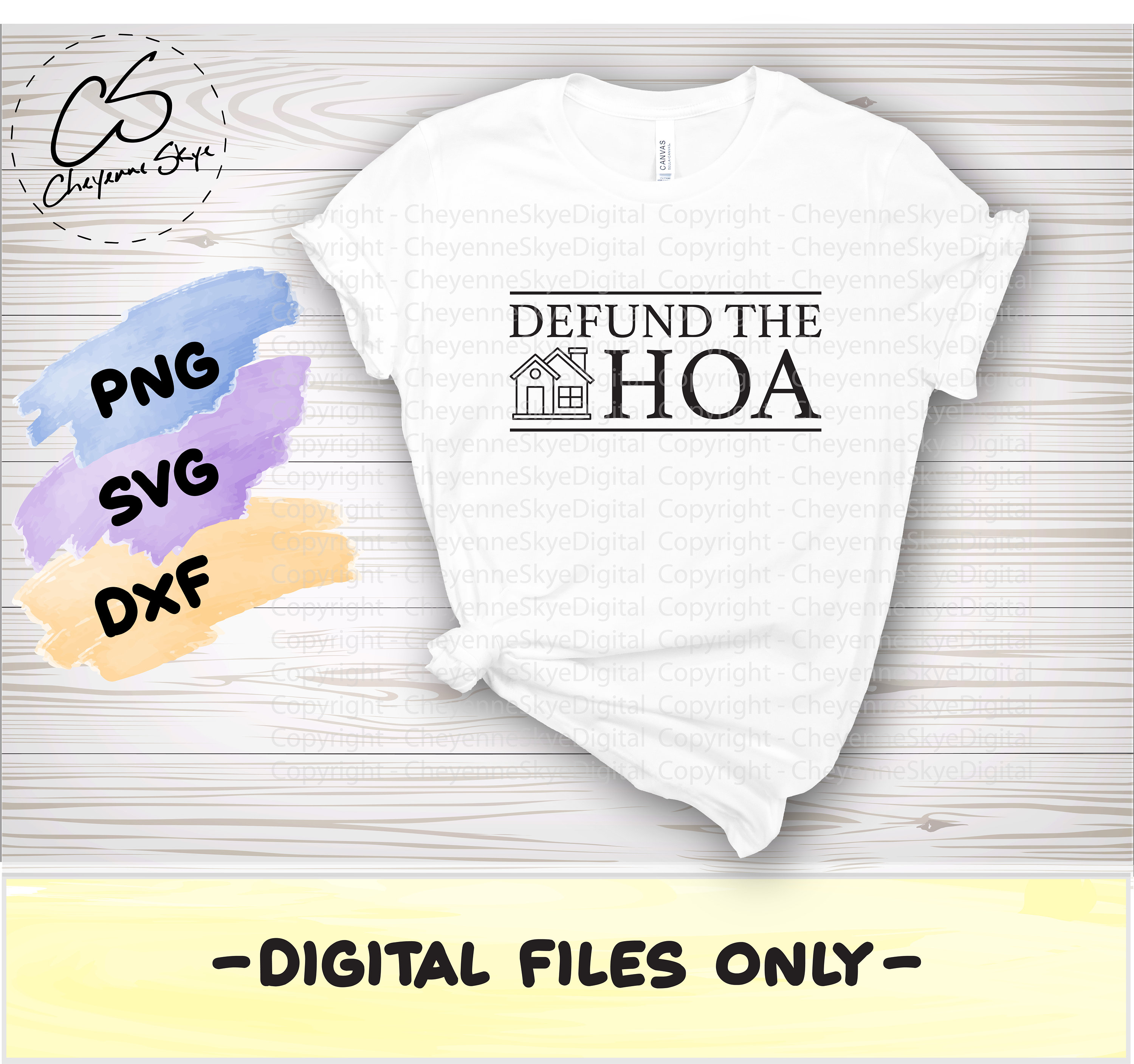 Defund the HOA .svg, .png, and .dxf Cut And/or Clipart Files ...