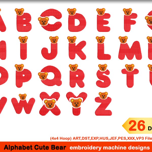 Bear Alphabet - Etsy