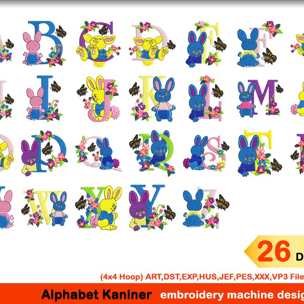 Peter Rabbit Alphabet Machine Embroidery - Etsy