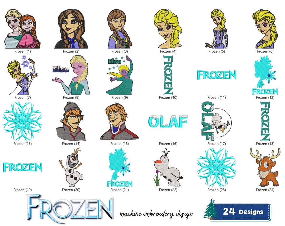 Frozen Machine Embroidery Design,elsa Embroidery,embroidery Design ...