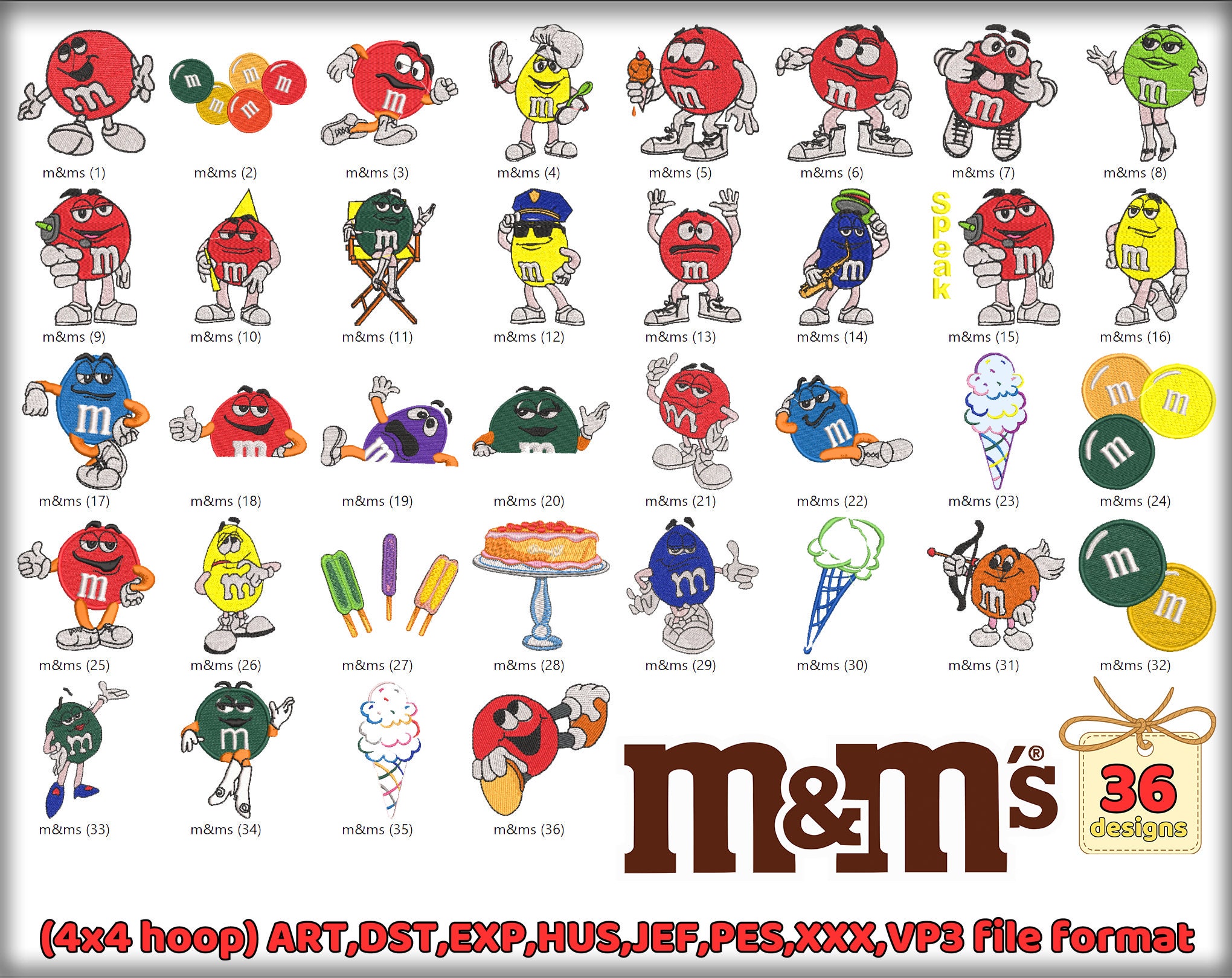 M and MS Machine Embroidery Designs,mm&ms Embroidery,m and Ms Clipart ...