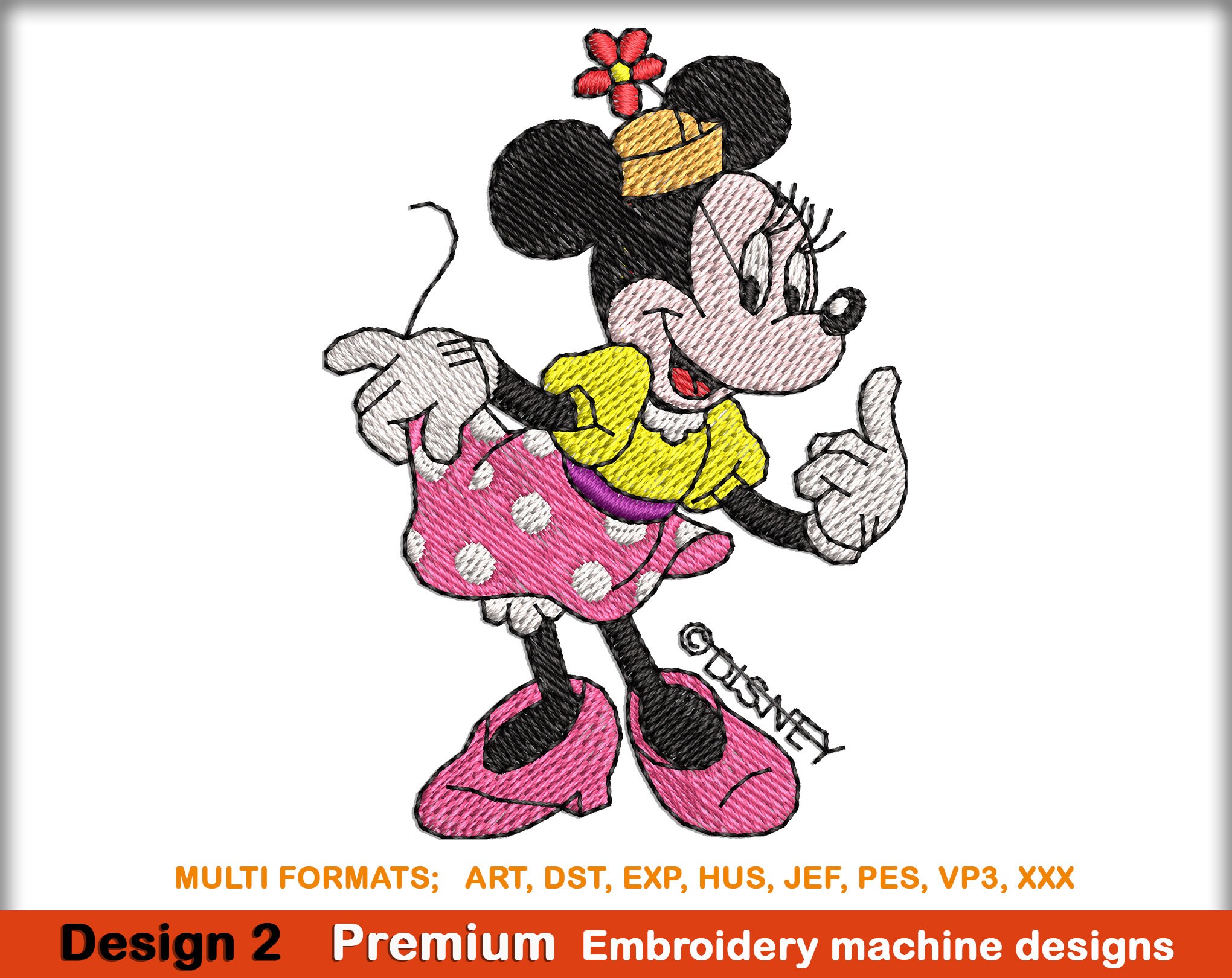 14 Disney Set Embroidery Machine Design, 14 Designs, Mckey Mouse ...