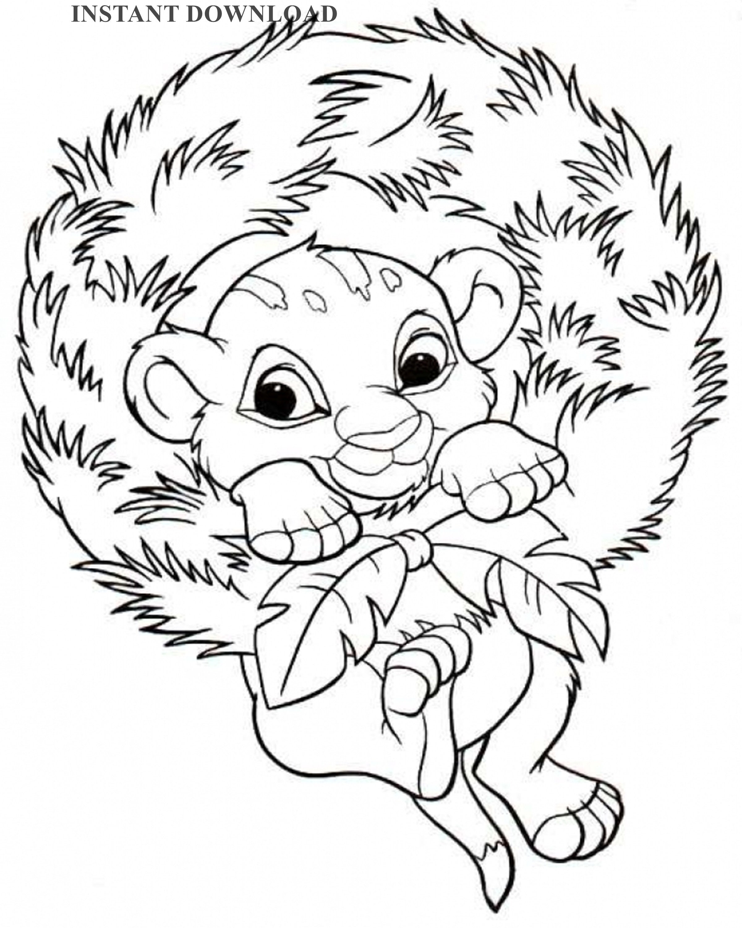 Printable Simba Coloring Pages
