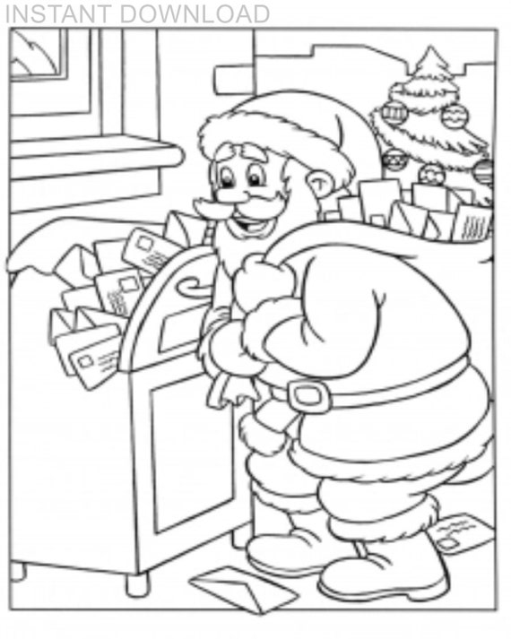 Mail Coloring Page