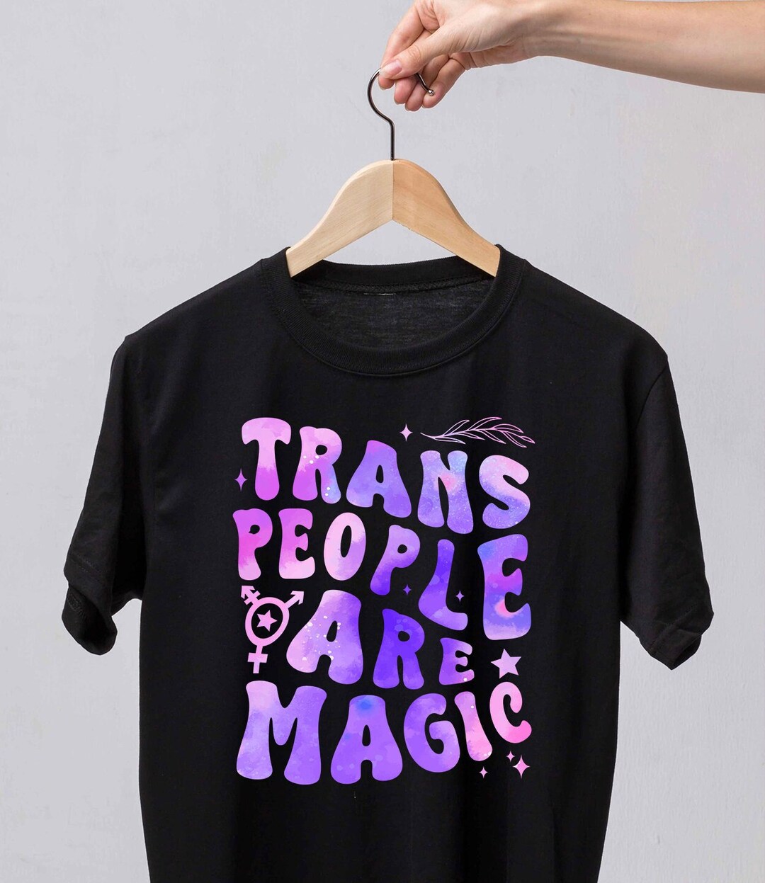 Trans People Are Magic Tshirt Trans Pride Tee Shirt Trans Girl Boy Tee ...