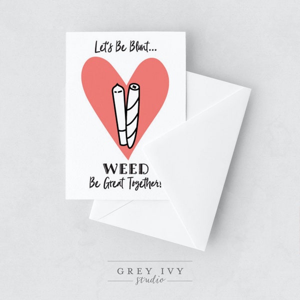 Blunt Greeting Card - Etsy
