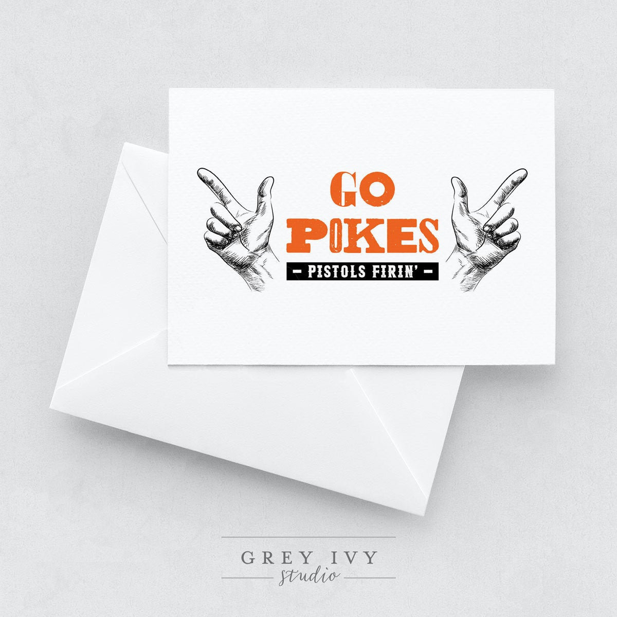 Oklahoma State University Go Pokes Pistols Firin' War | Etsy