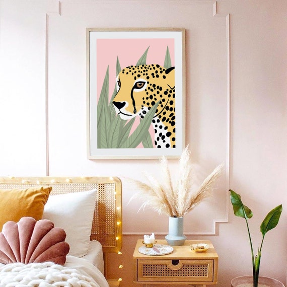 Cheetah Themed Bedroom Walls