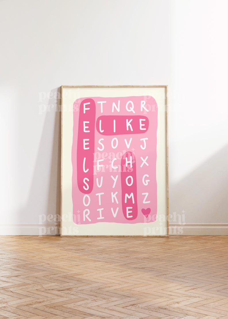 Feels Like Home Green Print: Word Art Living Room Gallery Wall - Etsy