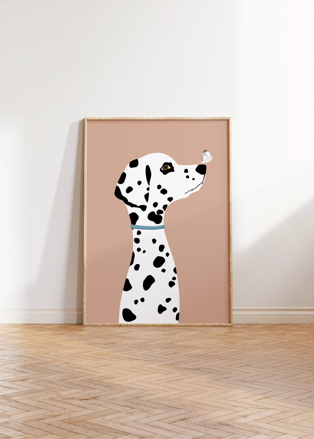 Dalmatian Abstract Print Dog Wall Art Neutral Prints Living Room ...