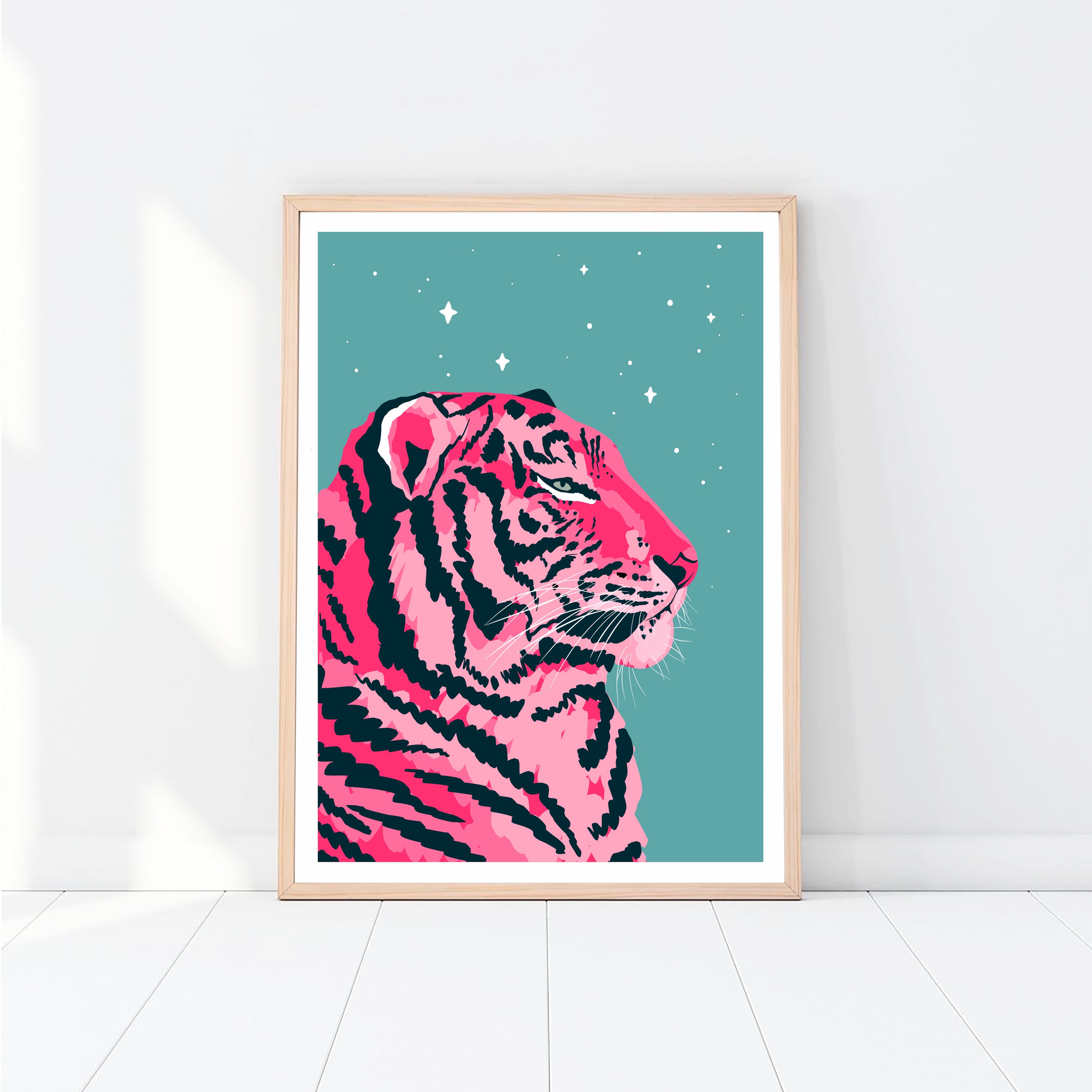 Prints Tiger room A3 print Art & Collectibles etna.com.pe