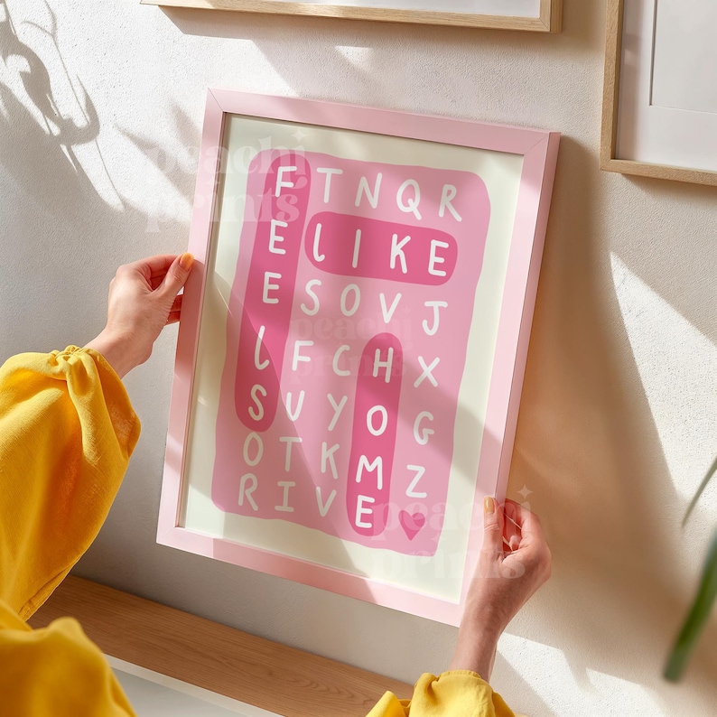 Feels Like Home Green Print: Word Art Living Room Gallery Wall - Etsy